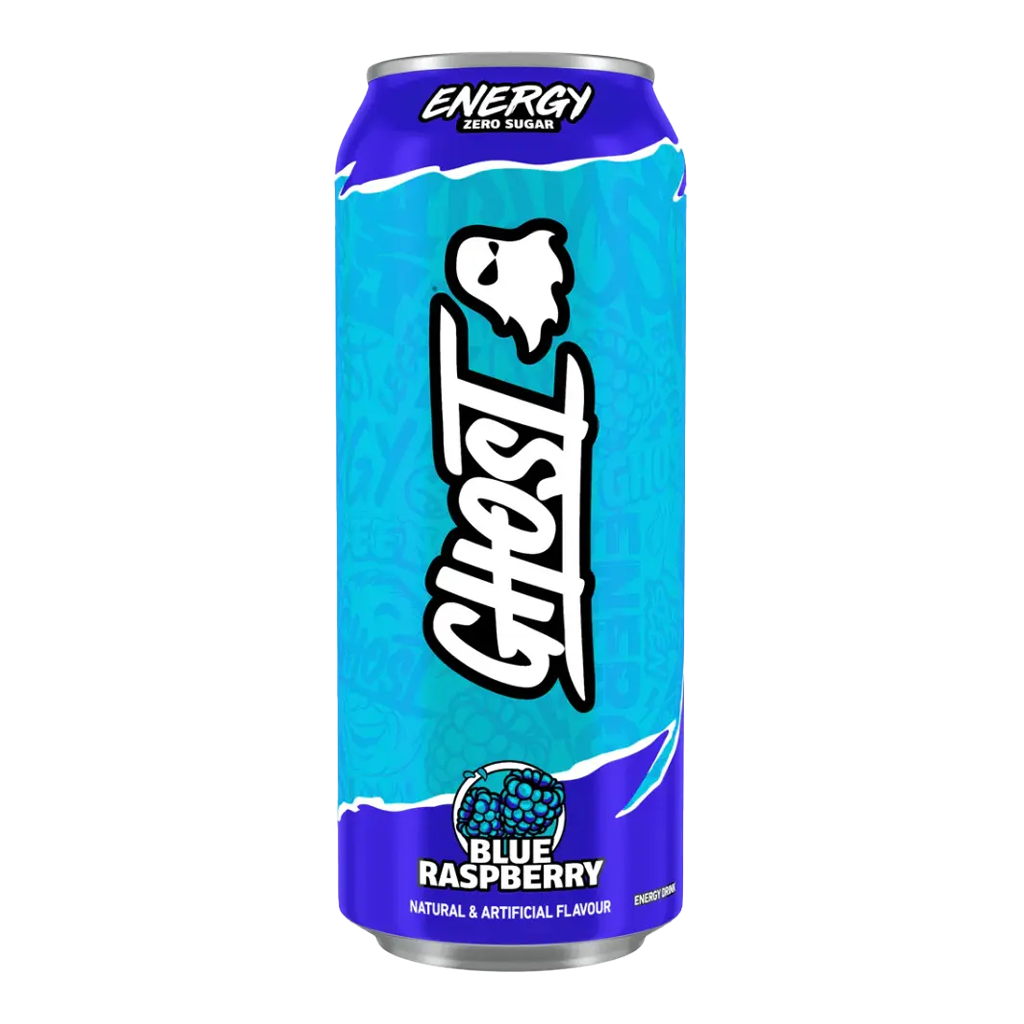 Ghost Energy Blue Raspberry Zero Sugar 500ml kopen | Energieblikjes.nl