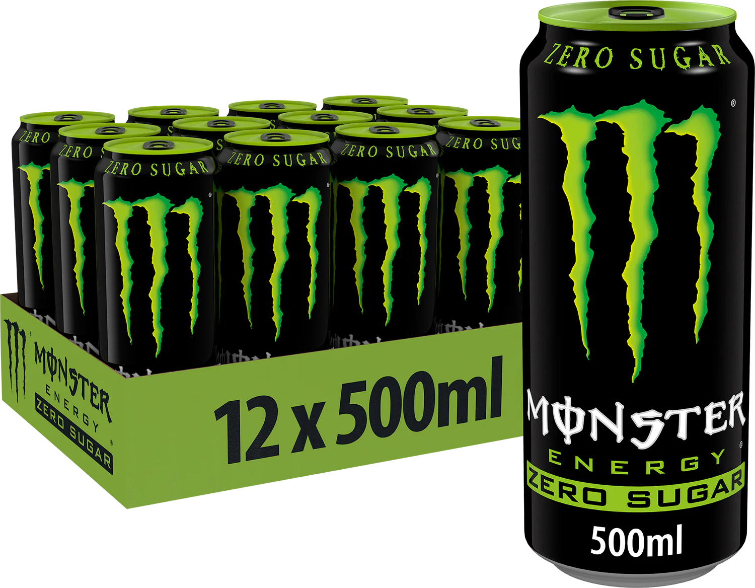 Monster Energy Original Zero Sugar (12 x 500ml) – Energieblikjes.nl