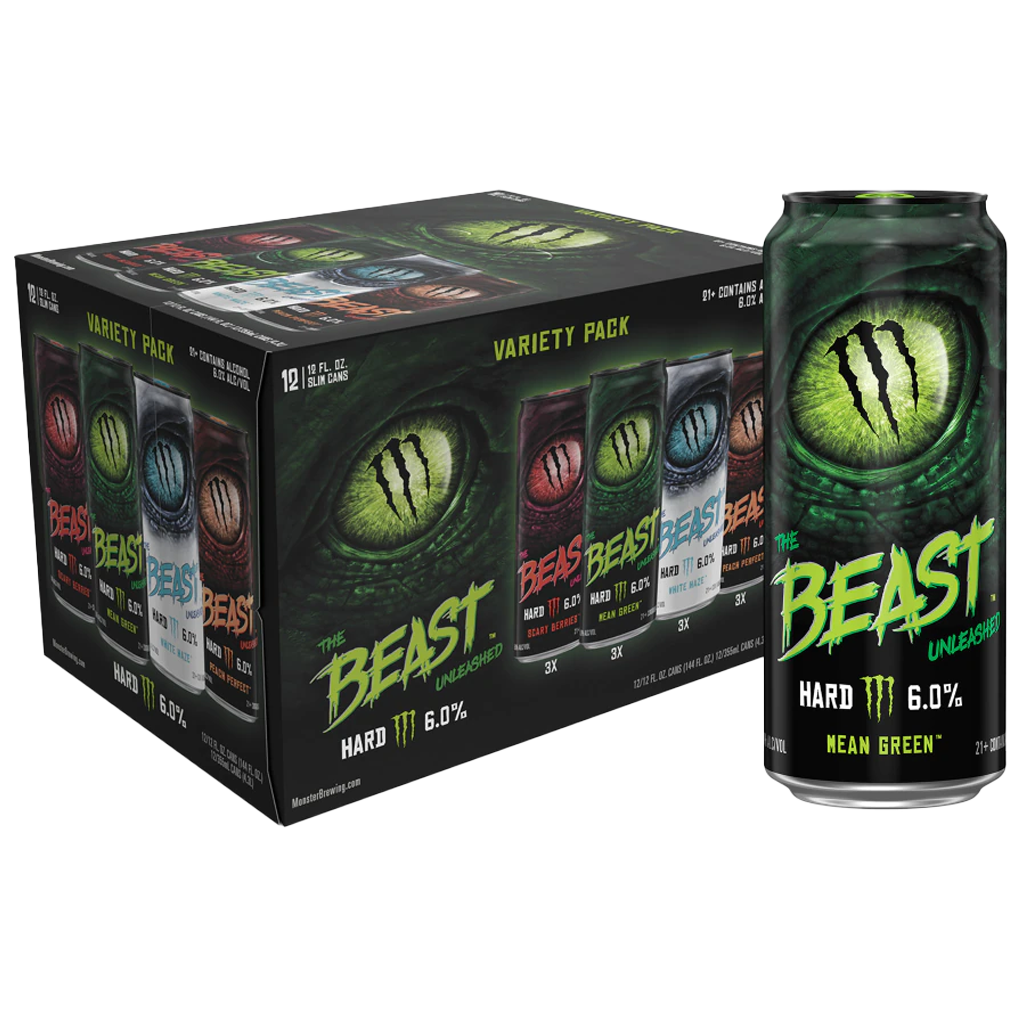 Monster Energy The Beast Variety Pack 1 6% (12x355ml) – Energieblikjes.nl