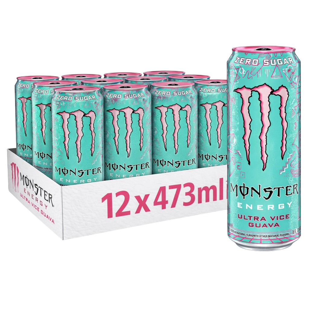 Monster Energy Ultra Vice Guava (12 x 473ml) – Energieblikjes.nl